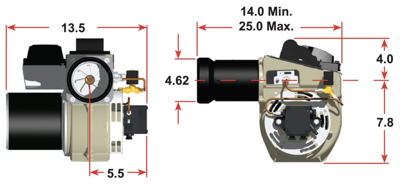 CF800 Oil Burner 3.00 to 8.00 GPH | AC Power | Beckett Corporation