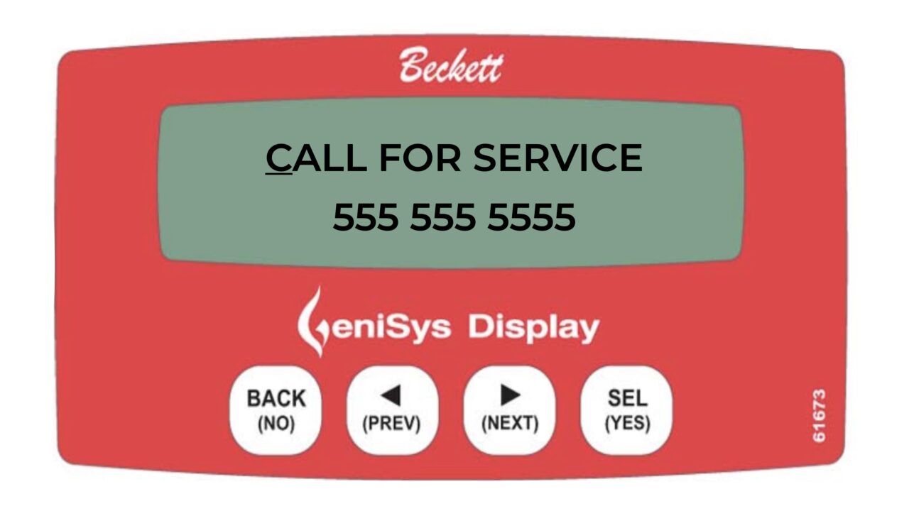 GeniSys Display Service Message | Beckett Corporation